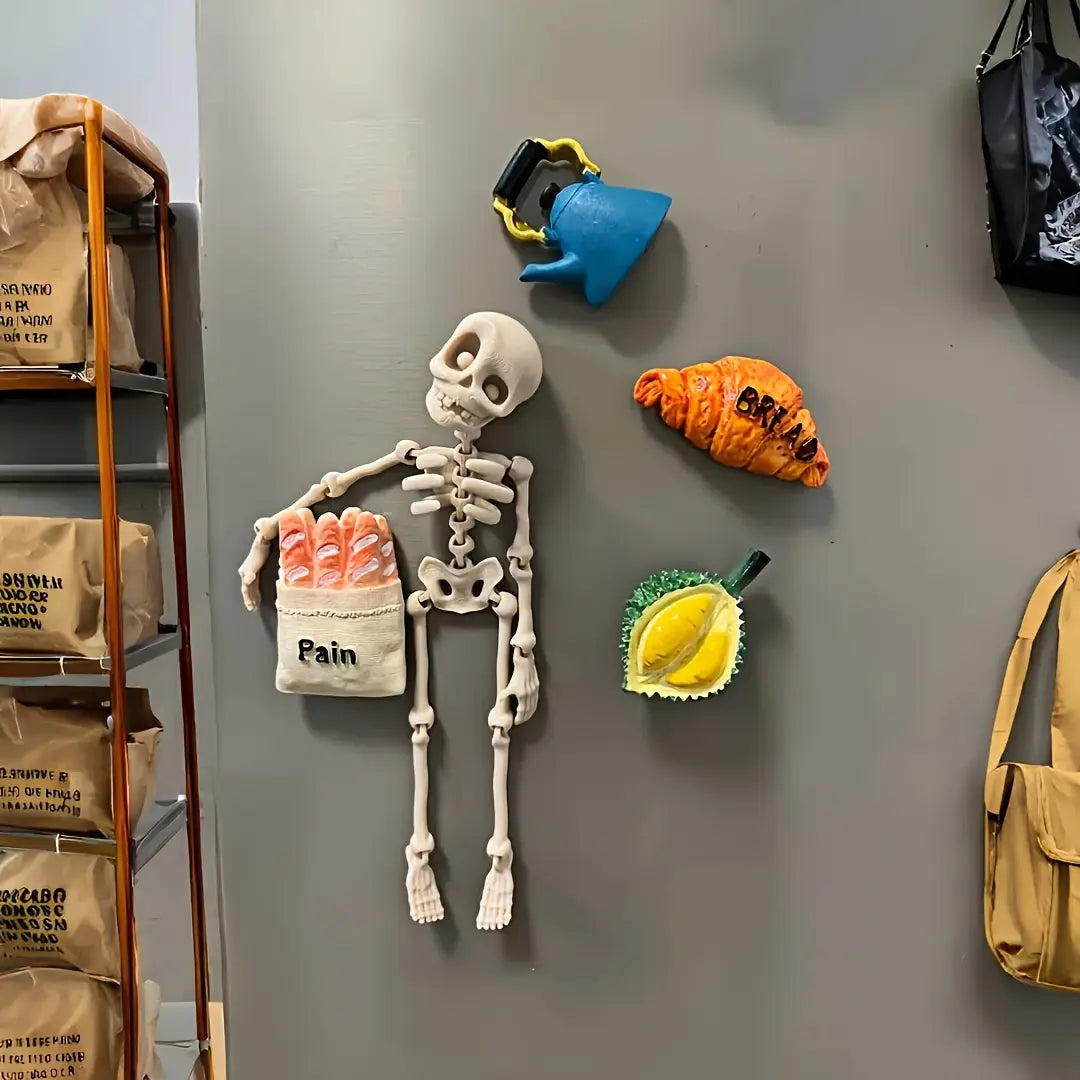 Movable Skeleton Magnet™ — Twist and Stick for Endless Spooky Fun and ...
